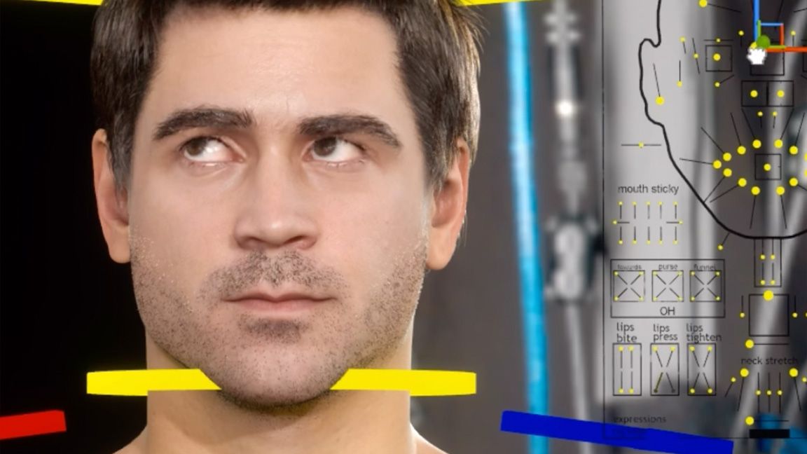 This real-time Colin Farrell model both amazes and disturbs me ...
