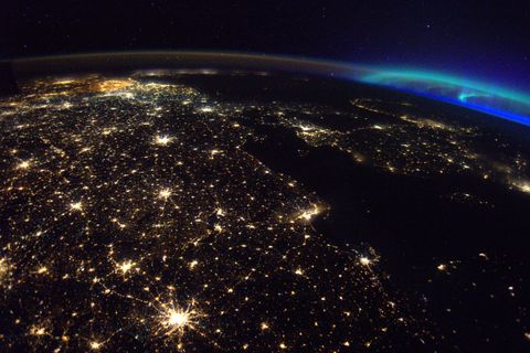 Northern Lights from Space! Astronaut Captures Aurora Over Europe ...