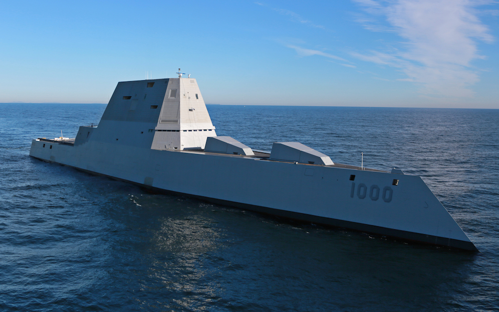 Bon Voyage US Navy s Futuristic Destroyer Sails Out To Sea Live Science