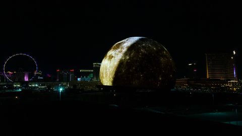 See the Las Vegas Sphere transform into Earth, Mars and the moon | Space