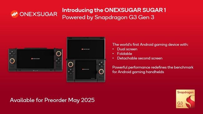 OneXSugar gets demoed live — watch the dual-screen Android handheld ...