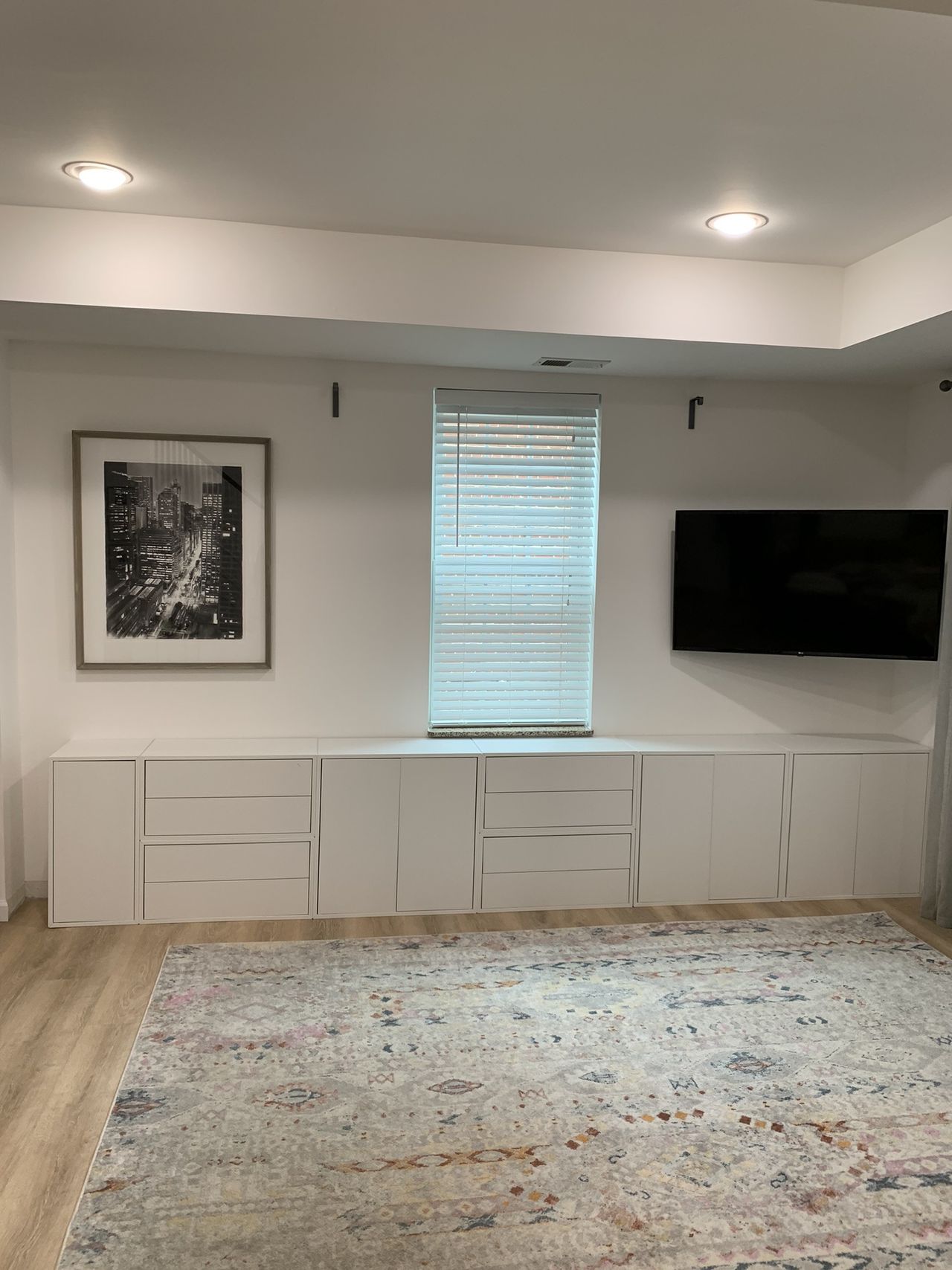This IKEA hack uses EKET cabinets for a built-in wall system | Livingetc