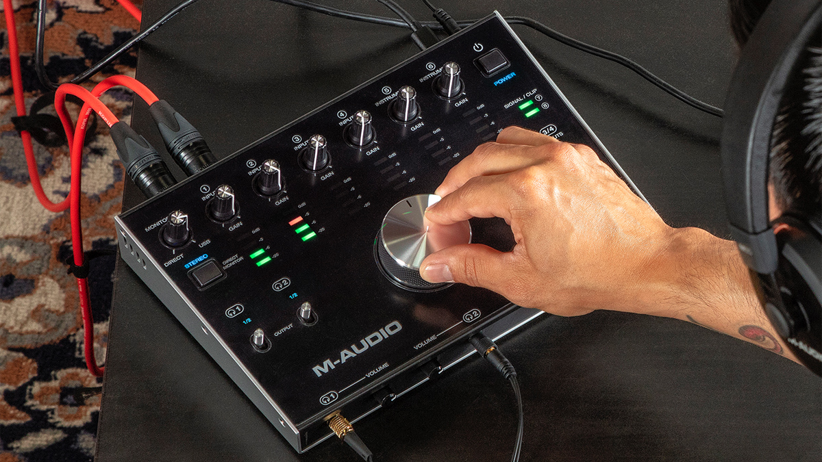 Record your band with the M-Audio M-Track 8X4M USB audio interface ...