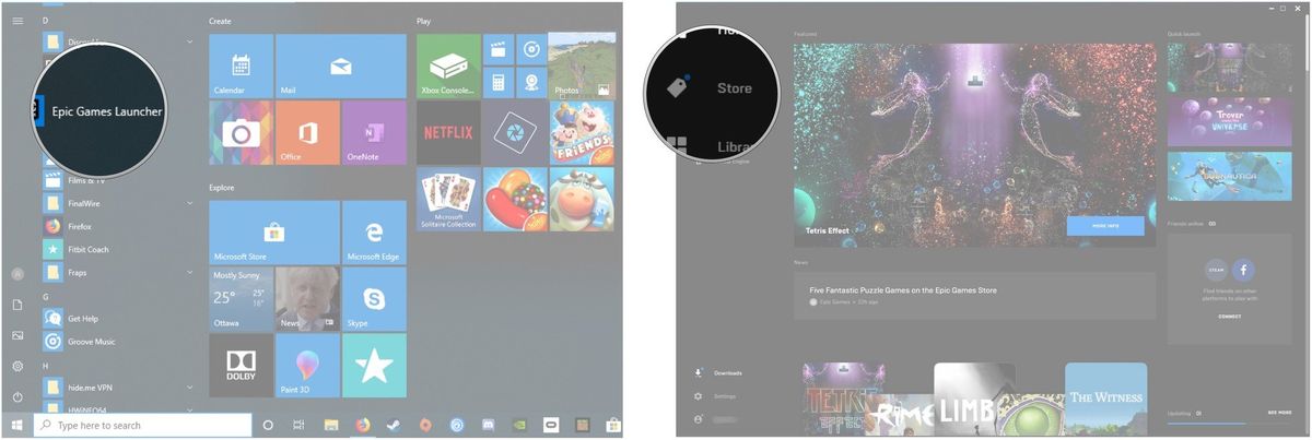 How to use the Epic Games Store for VR games | Windows Central
