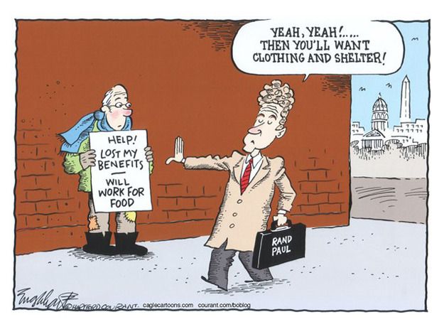 Political cartoon Paul Rand benefits | The Week