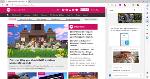Microsoft Edge Drop is the best browser feature you're not using ...