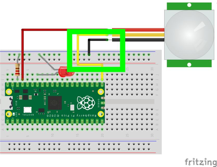 How To Use A Motion Sensor With Raspberry Pi Pico Toms Hardware