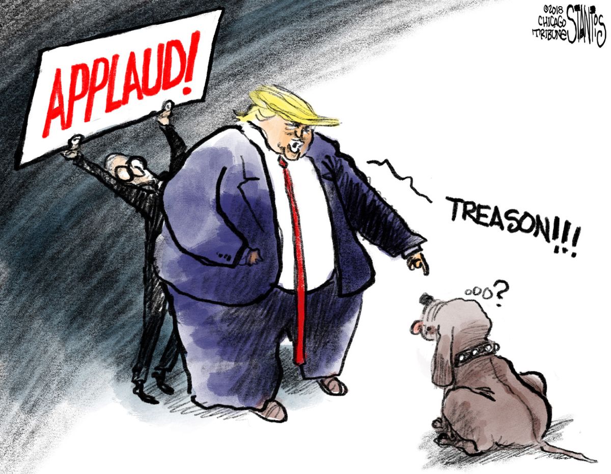 Political cartoon U.S. Trump treason | The Week