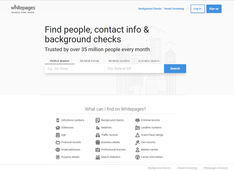 Whitepages review | Top Ten Reviews
