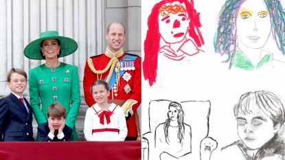 Kate Middleton Posts Personal Drawings Created With George, Charlotte ...