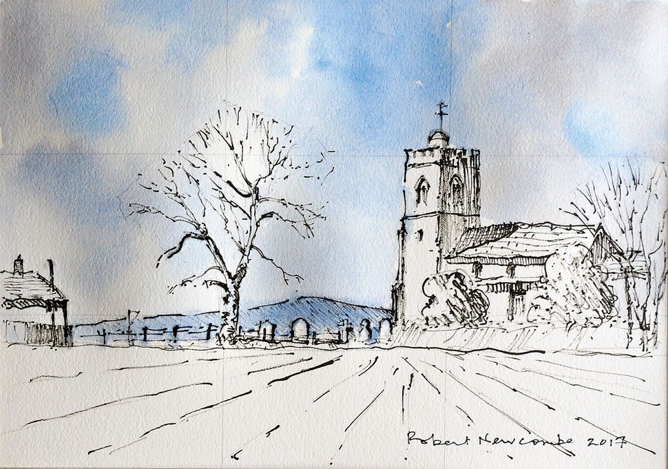 How to paint a traditional British village scene | Creative Bloq