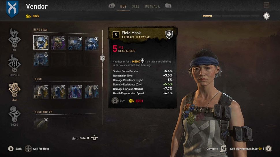 Dying Light 2 Gear and armor explained | GamesRadar+