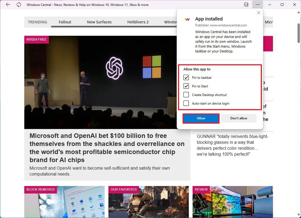 How to install PWAs on Windows 11 | Windows Central