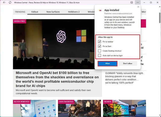 How to install PWAs on Windows 11 | Windows Central