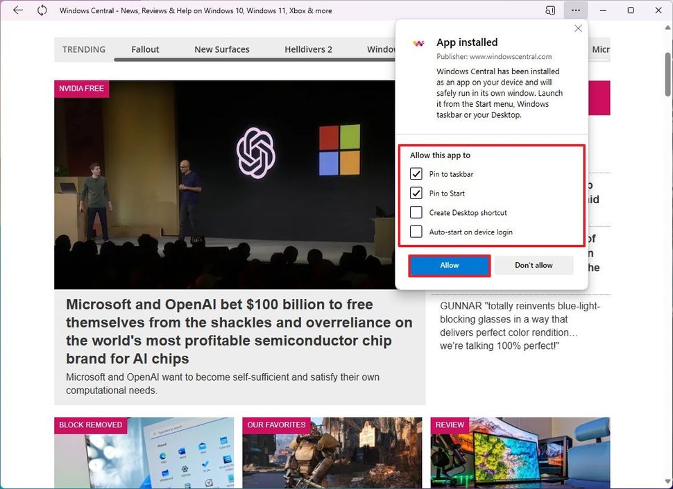 How to install PWAs on Windows 11 | Windows Central