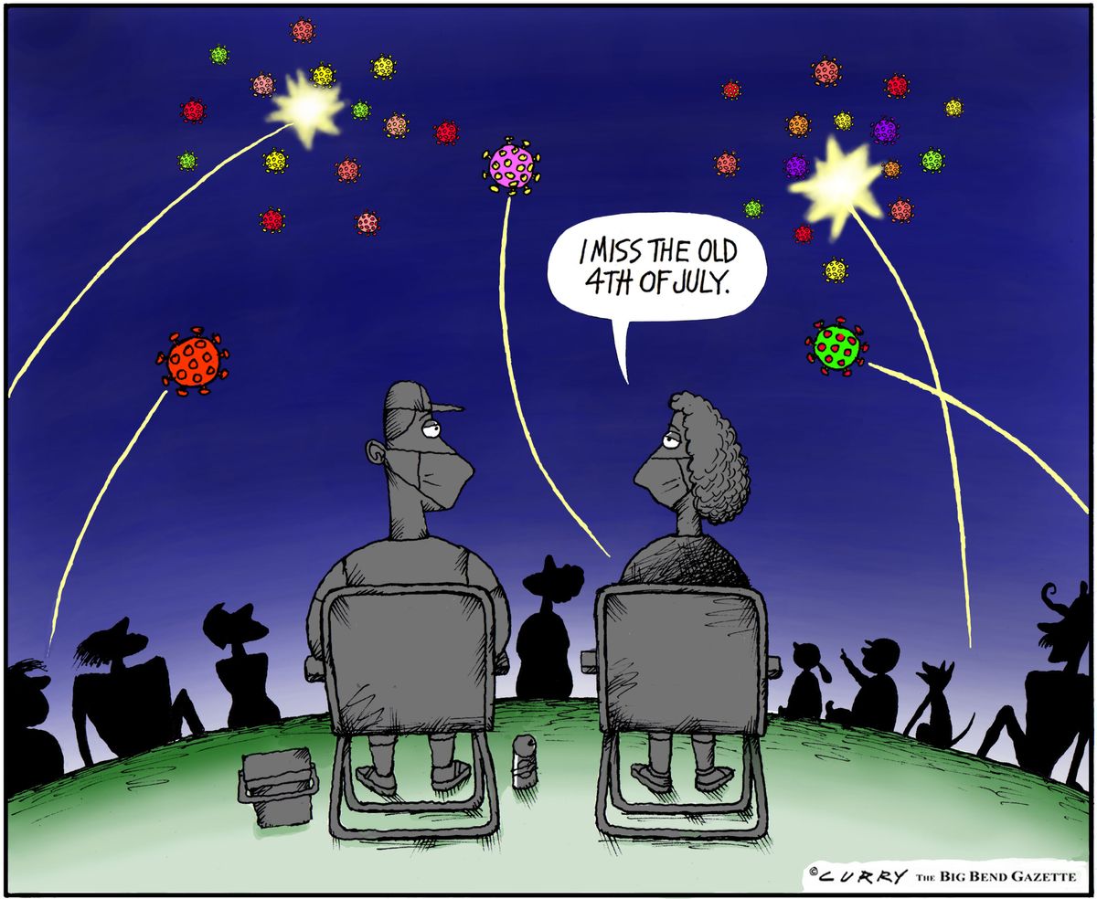 Editorial Cartoon U.S. fireworks 2020 | The Week