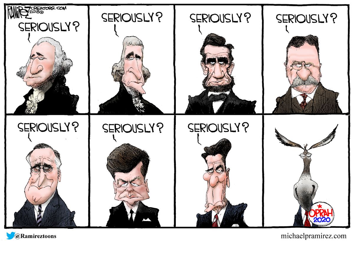 Political cartoon U.S. Oprah 2020 Democrats | The Week