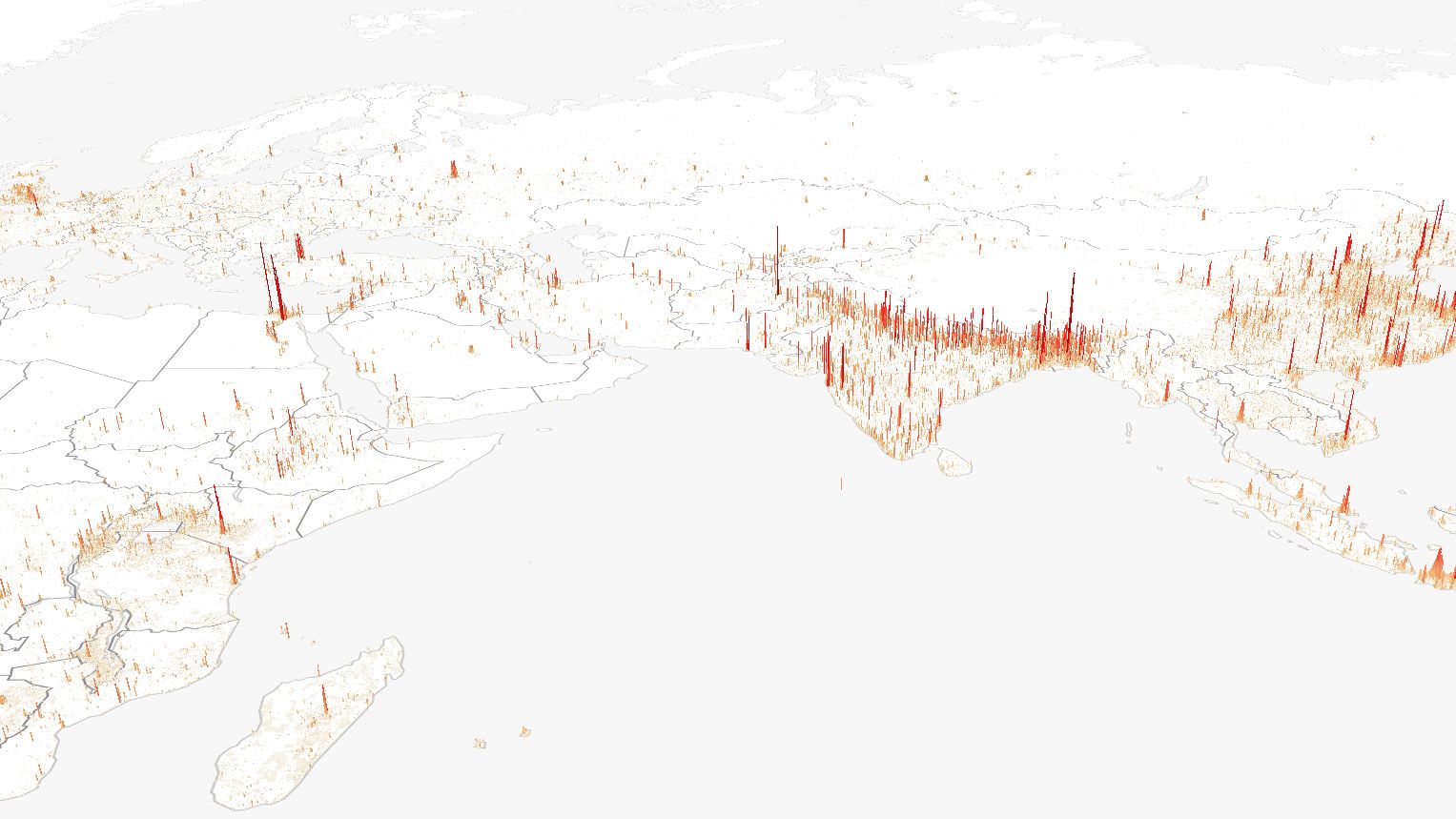 Stunning dataviz project maps the world's population | Creative Bloq