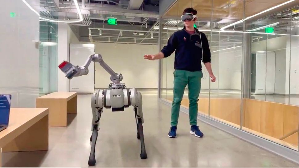 Watch scientists control a robot with their hands while wearing the ...