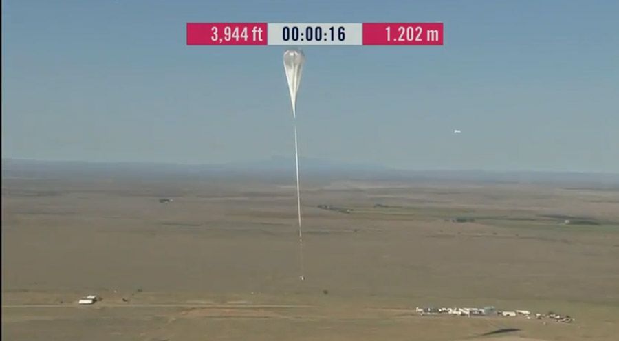 Daredevil Begins Balloon Flight for World's Highest Skydive | Space