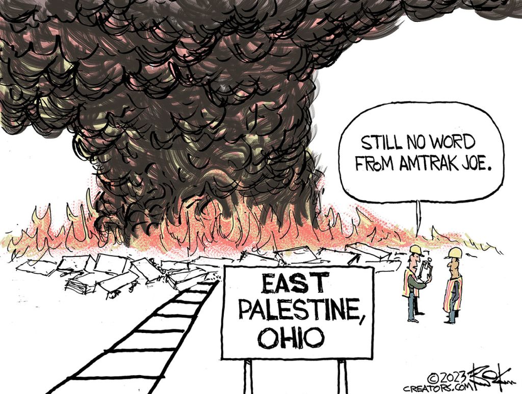 7 outraged cartoons about the Ohio train derailment | The Week