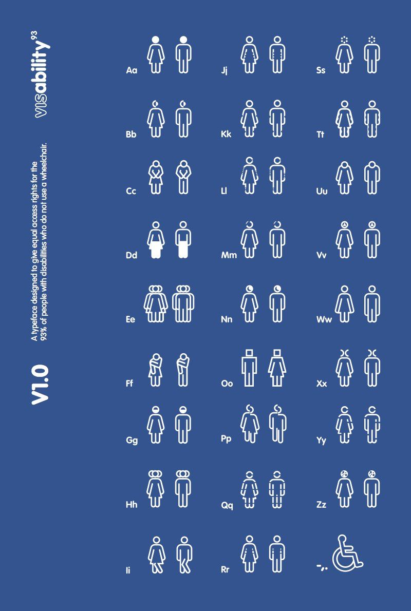 New icon font reimagines symbols of disability | Creative Bloq