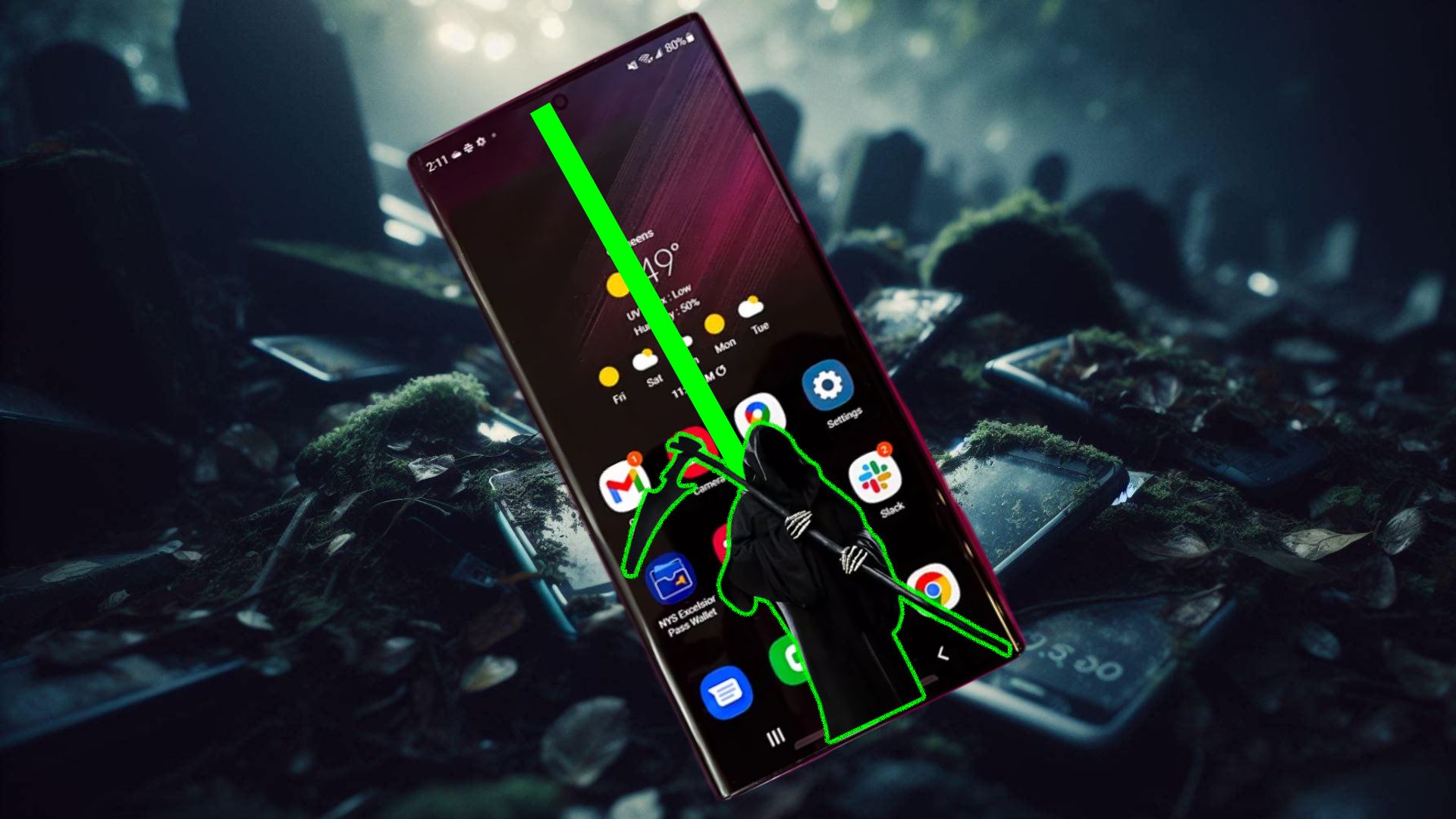 Samsung Galaxy green line fault: What is it, how to troubleshoot, and ...