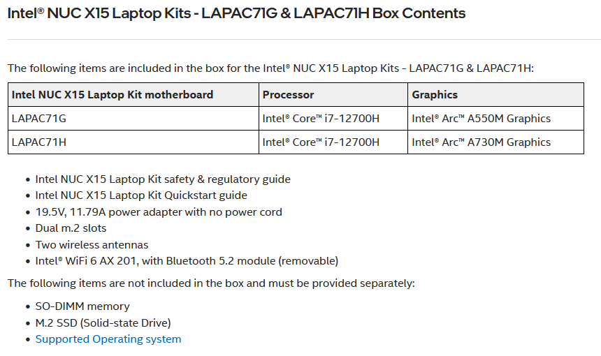 Intel NUC X15 Laptops Detailed: Alder Lake Meets Arc Graphics | Tom's ...