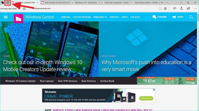 How to manage tabs on Microsoft Edge on the Windows 10 Creators Update ...