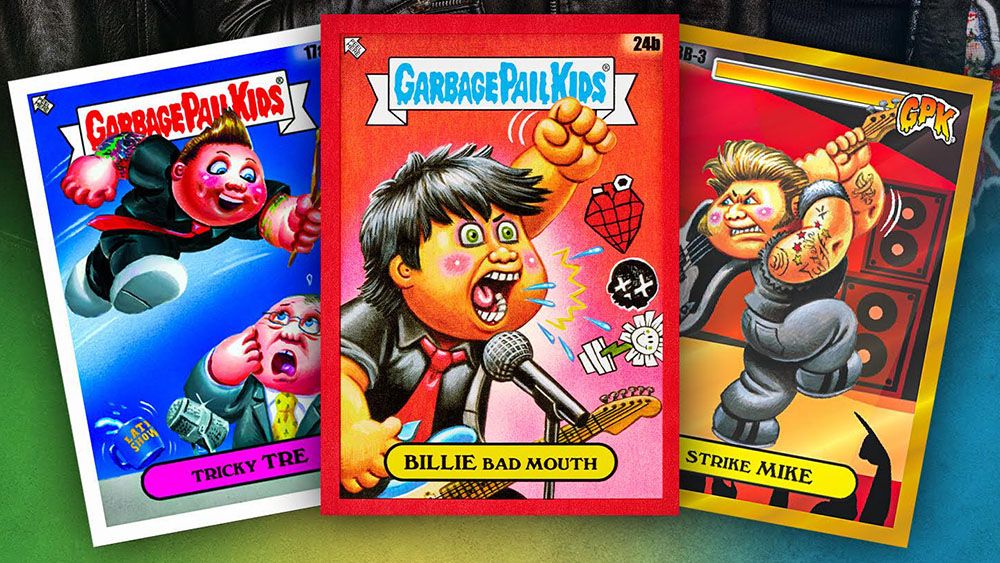 Green Day's bizarre trading card artwork is a retro reminder of the ...