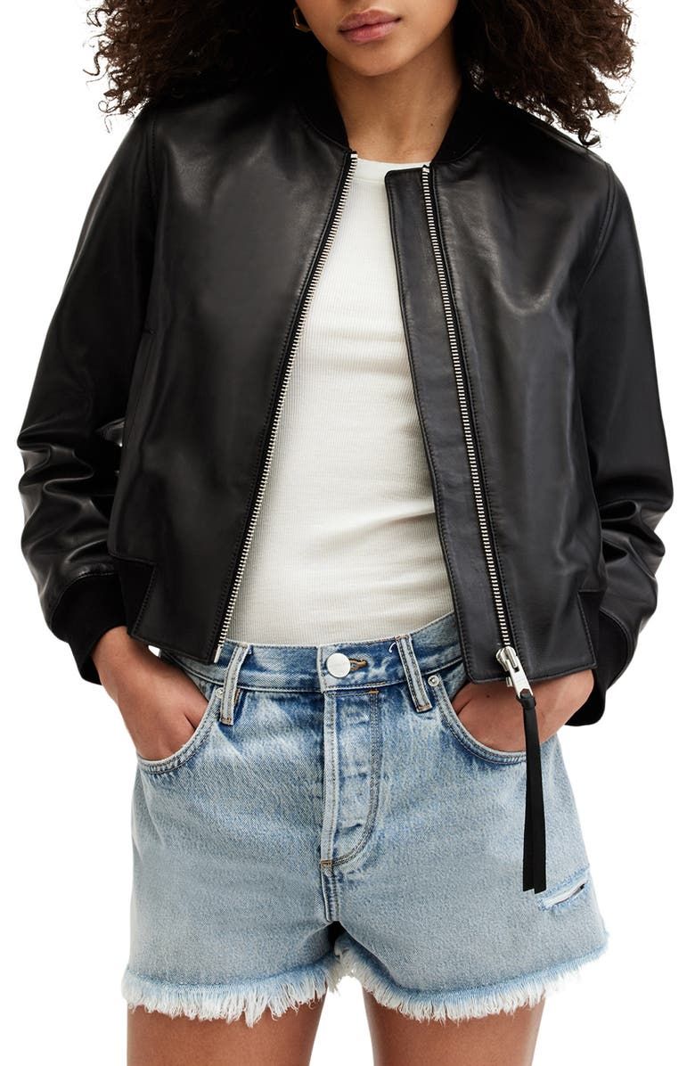 '80s-Era Leather Bomber Jackets Are Making a Swift Comeback | Marie Claire
