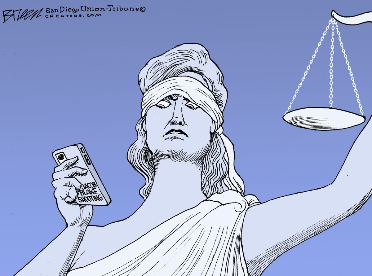 Editorial Cartoon U.S. Jacob Blake Kenosha justice | The Week