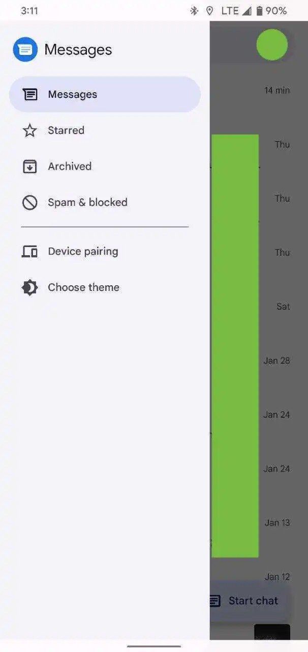 Google Messages is picking up a Gmail-style navigation drawer in beta ...