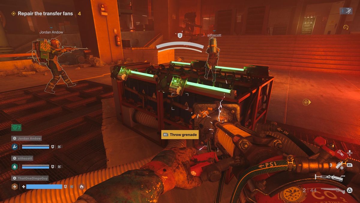 FBC Firebreak Hot Fix guide: How to repair the Transfer Fans | GamesRadar+