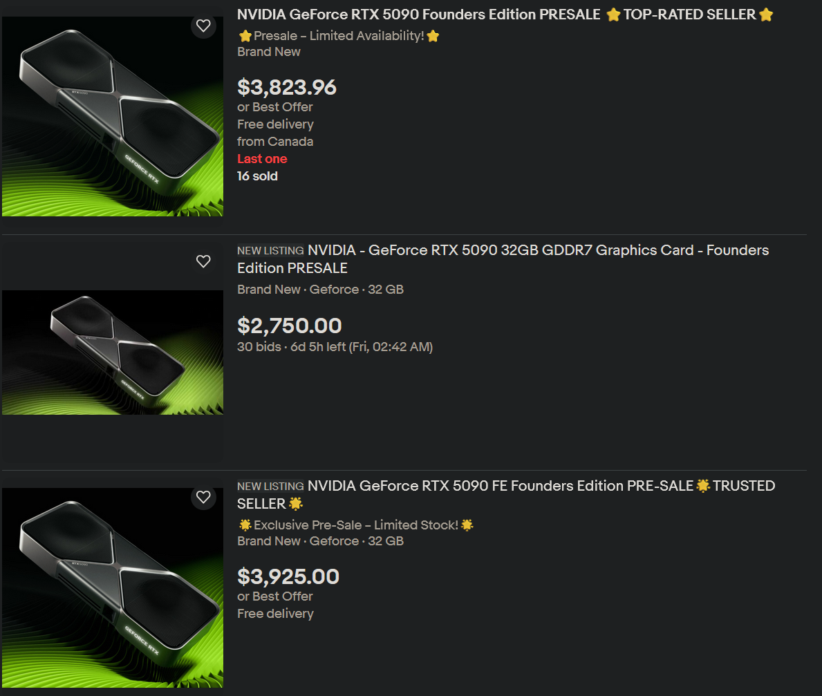 RTX 5090 scalpers sell Blackwell flagship GPU for up to $7,000 — 2X-3X ...