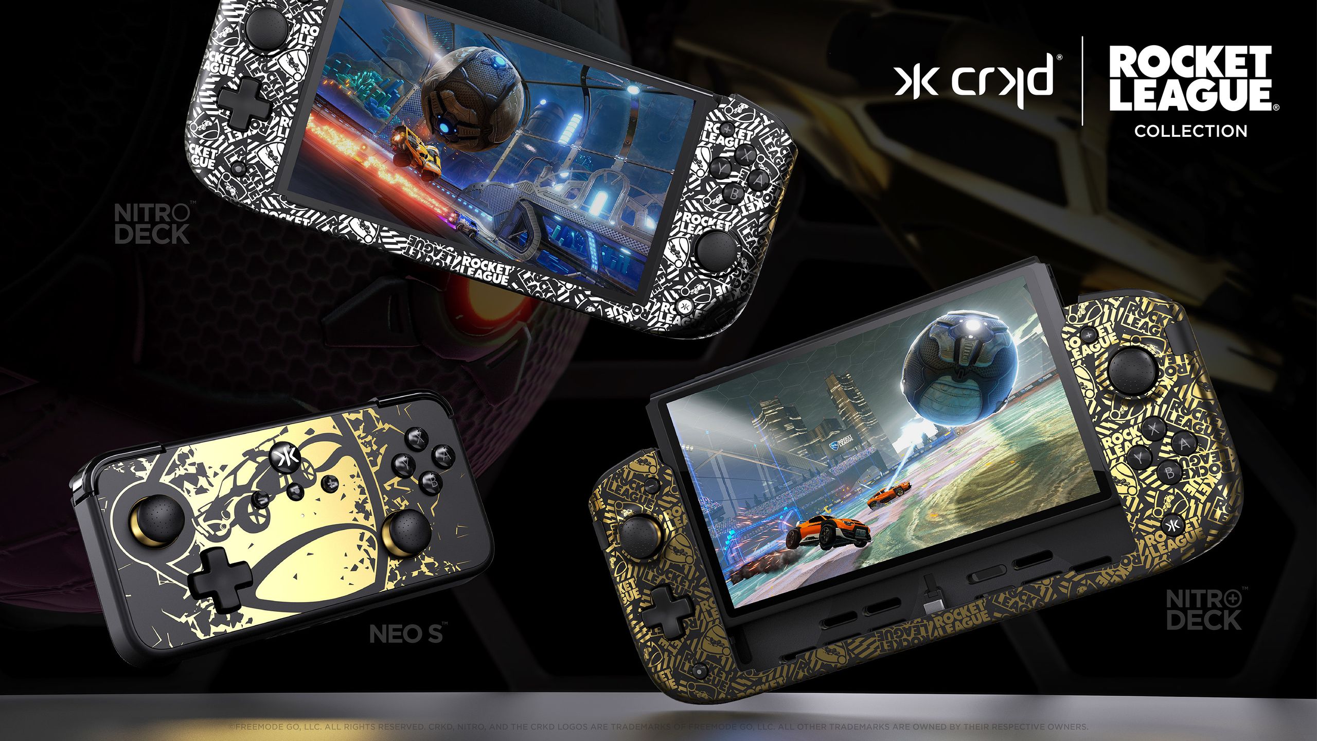 CRKD reveals new Rocket League editions of three of its Nintendo Switch ...