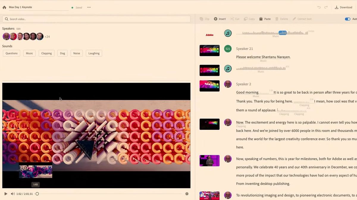Adobe's new software lets you edit video just by typing words ...