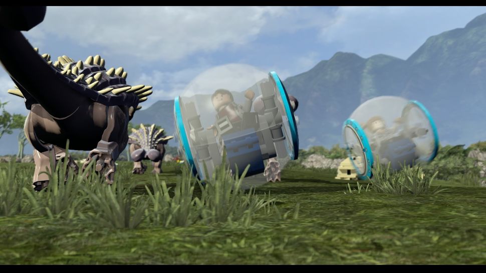 Gyrosphere Valley - Lego Jurassic World Minikit and Amber Fossil Brick ...