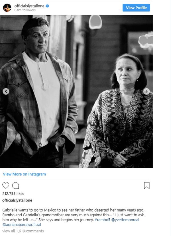 Sylvester Stallone Shares New Look At Rambo 5: Last Blood | Cinemablend