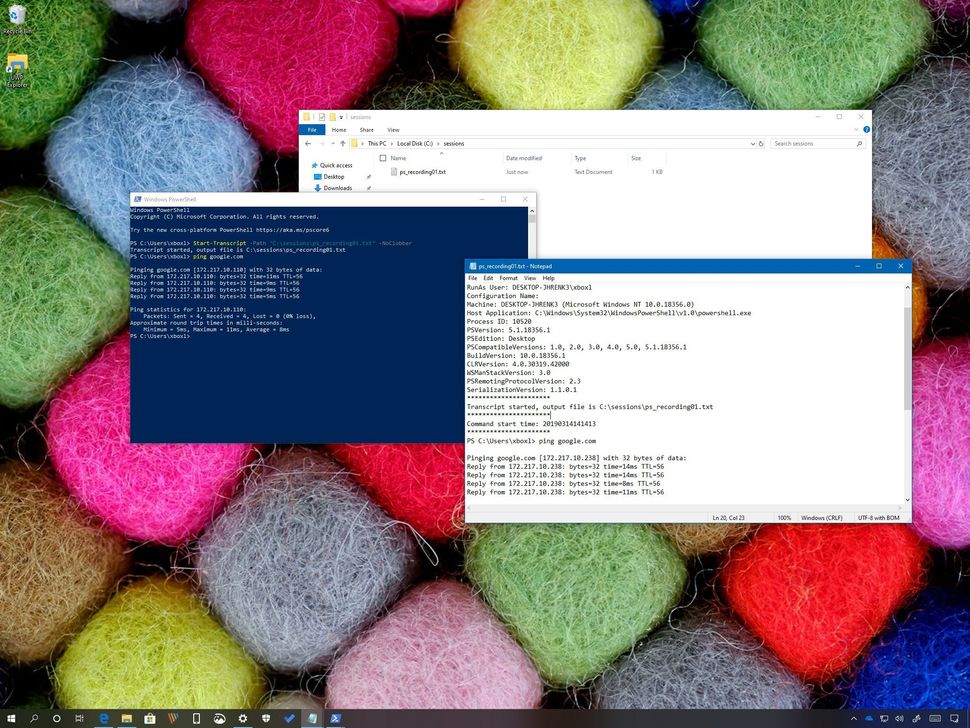 How to record a PowerShell command session on Windows 10 | Windows Central