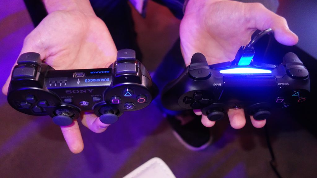 Side-by-side: PS4 gamepad vs PS3 gamepad | TechRadar