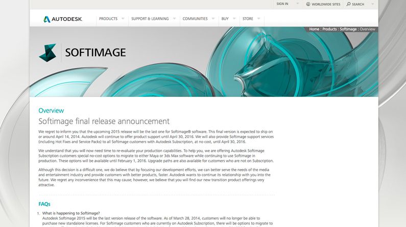 Autodesk answers your questions on the demise of Softimage | Creative Bloq