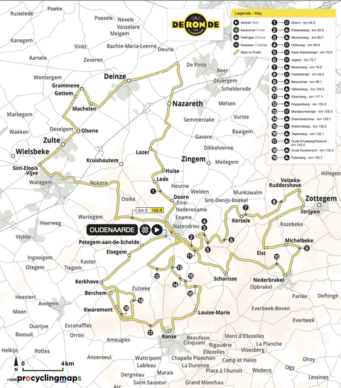 Tour of Flanders Women 2025 route | Cyclingnews