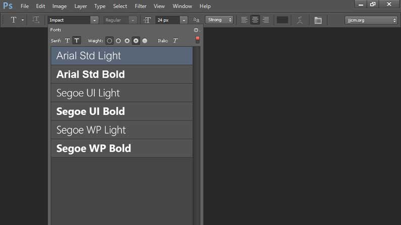 Photoshop's font menu problem solved in this design concept | Creative Bloq