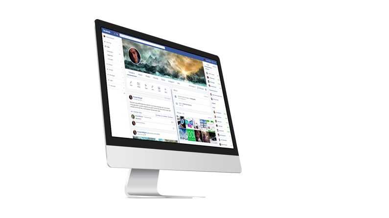 Facebook gets flat and full-screen redesign in this concept | Creative Bloq