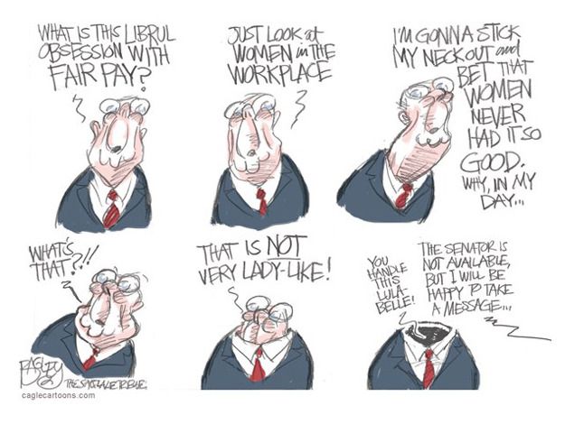 Editorial cartoon women equal pay | The Week