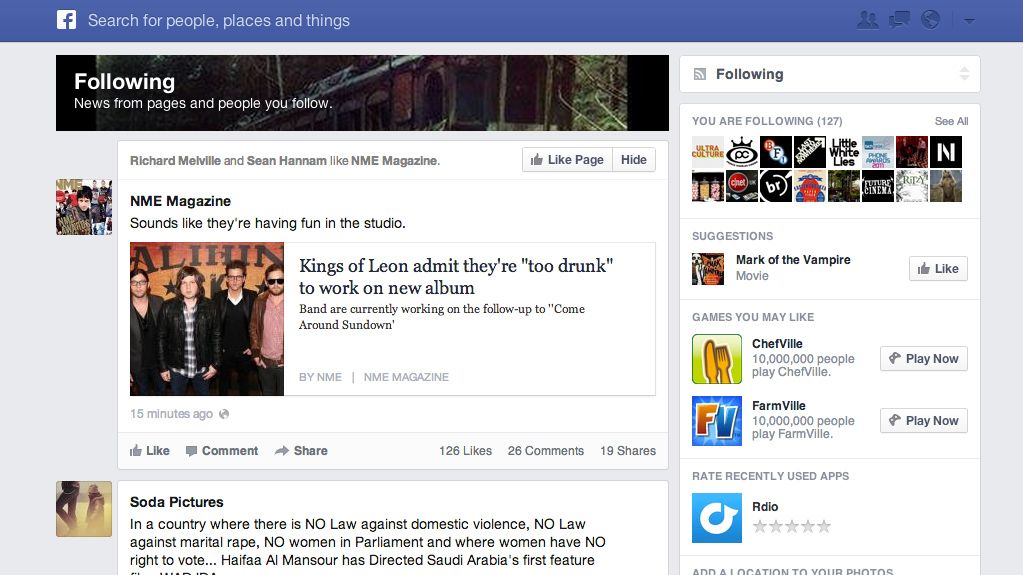 First look: New Facebook News Feed: Page 2 - Page 2 | TechRadar