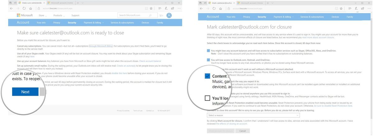 How to close and permanently delete your Microsoft account | Windows ...