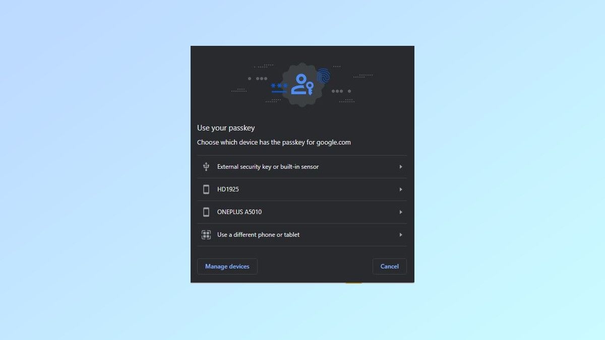 How to use passkeys with your Google account | Tom's Guide