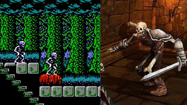 Castlevania graphics then & now: Skeletons, Belmonts, and more ...